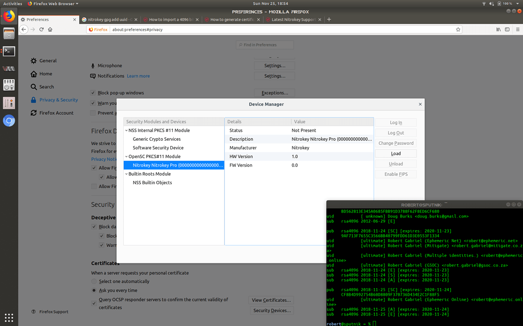Nitrokey Pro GPG and X509 - Nitrokeys - Nitrokey Support