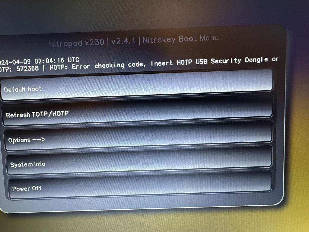 Nitropad not recognizing nitrokey - NitroPad, NitroPC - Nitrokey Support